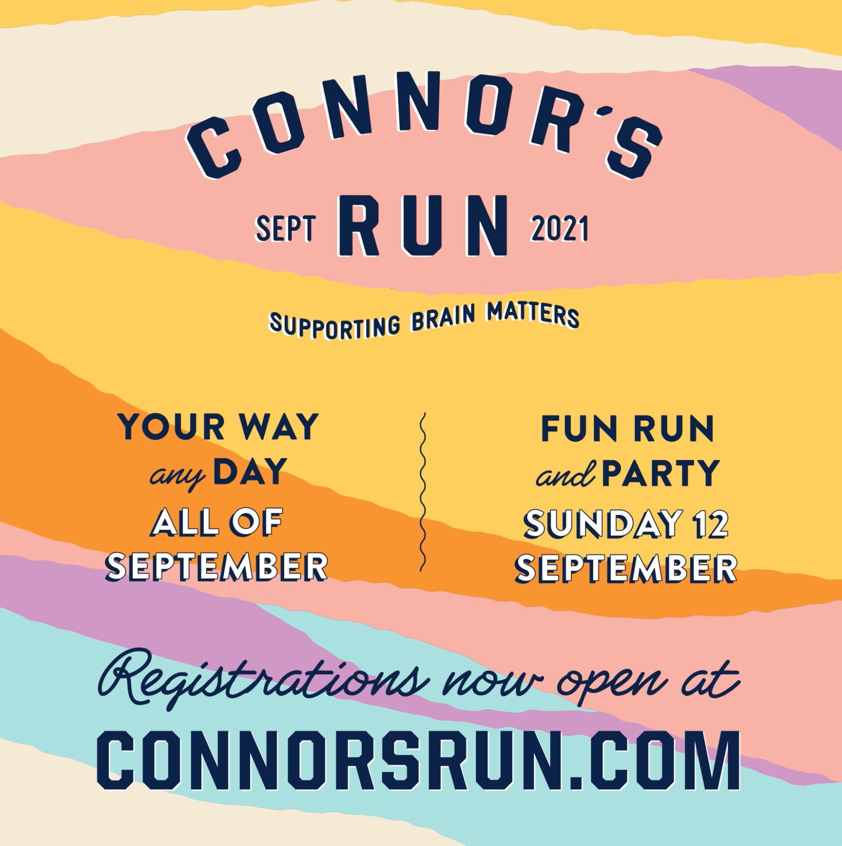 Connor's Run 2021 - All of September : Fundraising Resources